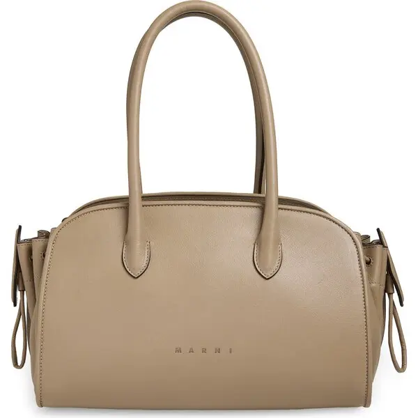 Marni Tulipea Top Handle Bag - Cork