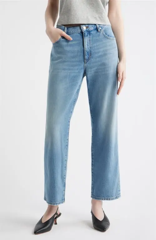 FRAME The Off Duty Hang Ankle Straight Leg Jeans - Frey