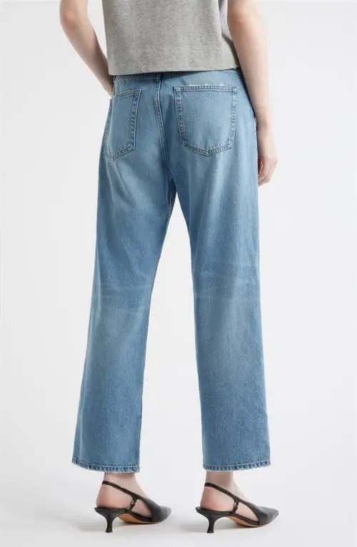 FRAME The Off Duty Hang Ankle Straight Leg Jeans - Frey