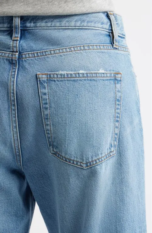 FRAME The Off Duty Hang Ankle Straight Leg Jeans - Frey