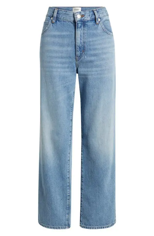FRAME The Off Duty Hang Ankle Straight Leg Jeans - Frey