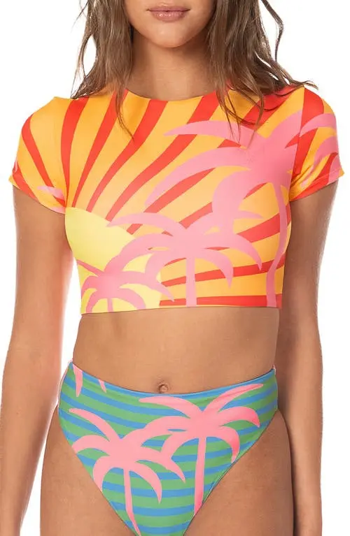 MAAJI Jungle Sway Milano Reversible Crop Rashguard