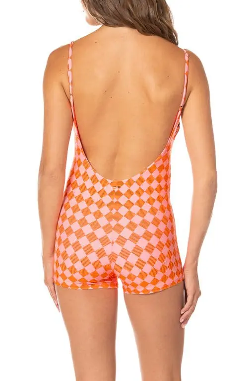 MAAJI Sunset Grid Haze One-piece Swimsuit