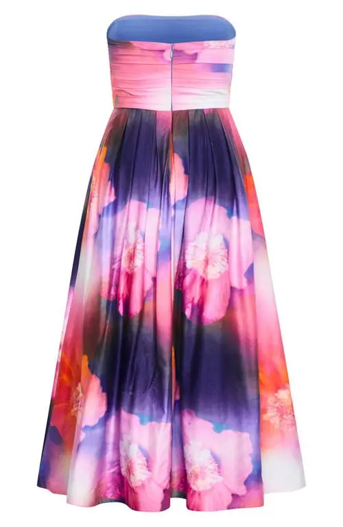 City Chic Rosalee Floral Maxi Dress - Fl Firework