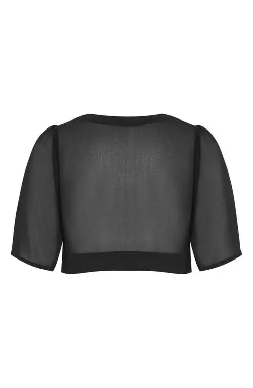 City Chic Chiffon Shrug