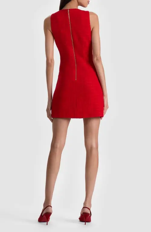Alice + Olivia Cade Tweed Minidress