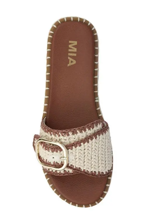 Mia Sabriel Raffia Slide Sandal