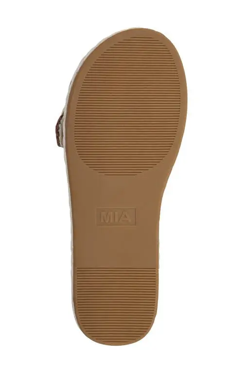 Mia Sabriel Raffia Slide Sandal