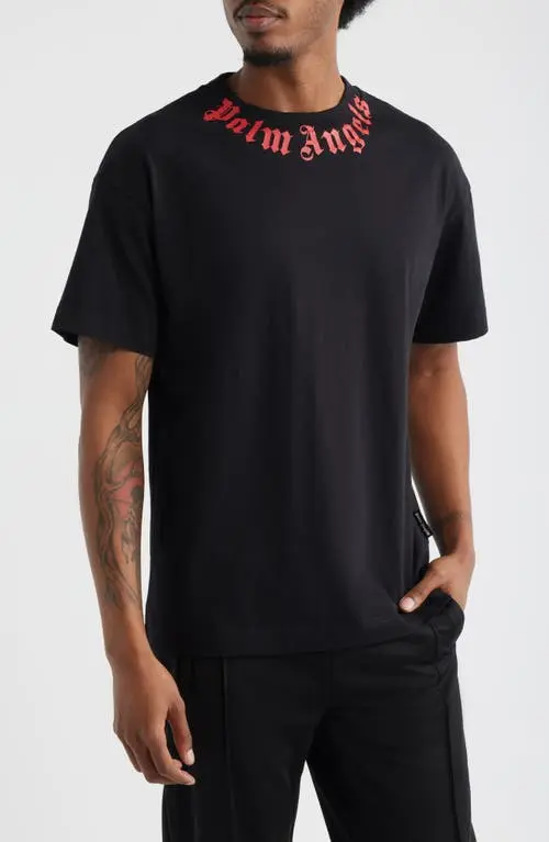 Palm Angels Logo Graphic Cotton T-shirt