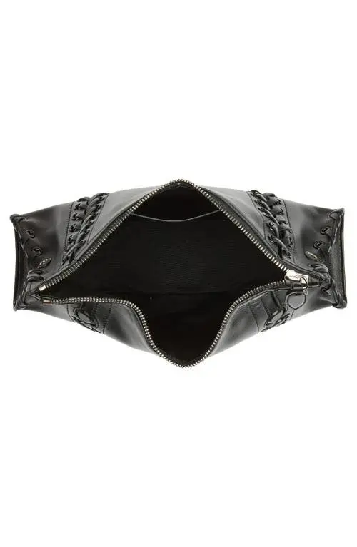 Alexander McQueen Manta Clutch - Black/silver