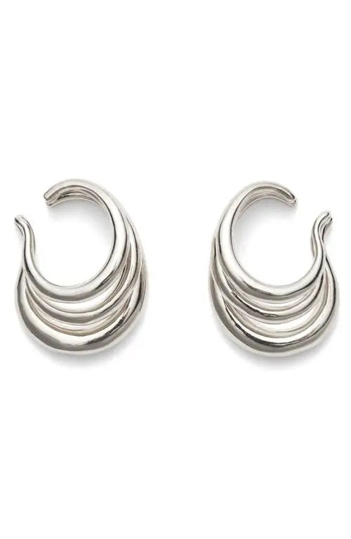 Lady Grey Triple Layer Ear Cuffs - Silver