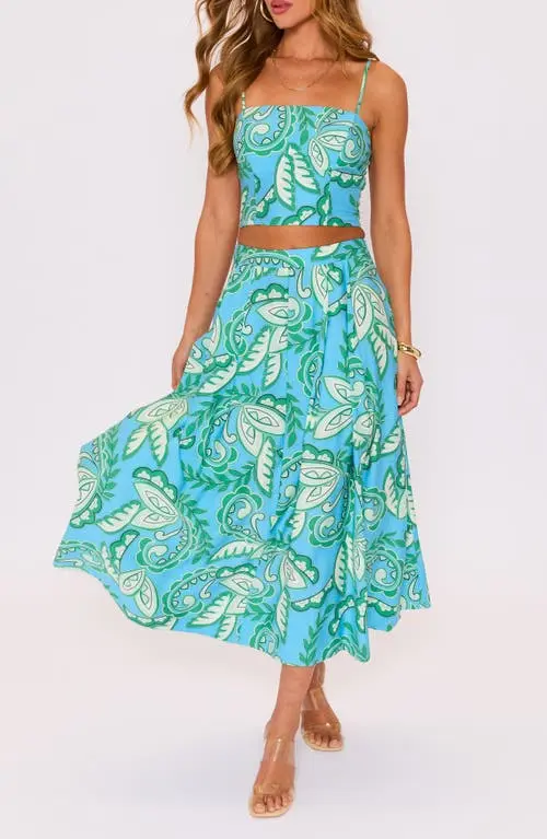 VICI Florence Floral Crop Tank Top