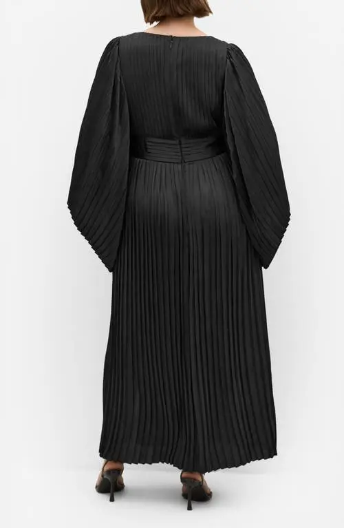 City Chic Carmina Long Sleeve Maxi Dress - Black