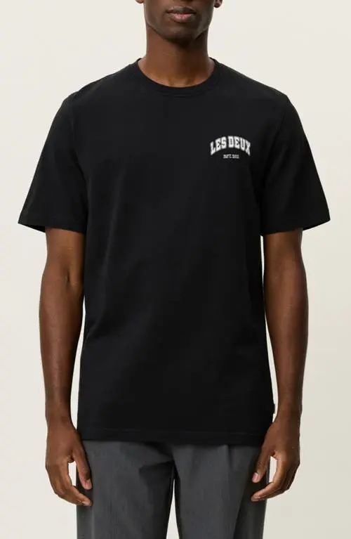 LES DEUX Brady Hoop Graphic T-shirt - Black