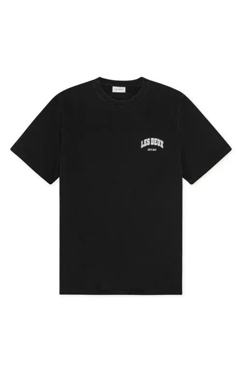 LES DEUX Brady Hoop Graphic T-shirt - Black