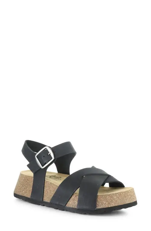 BOS. & CO. Cielo Platform Wedge Sandal - Black