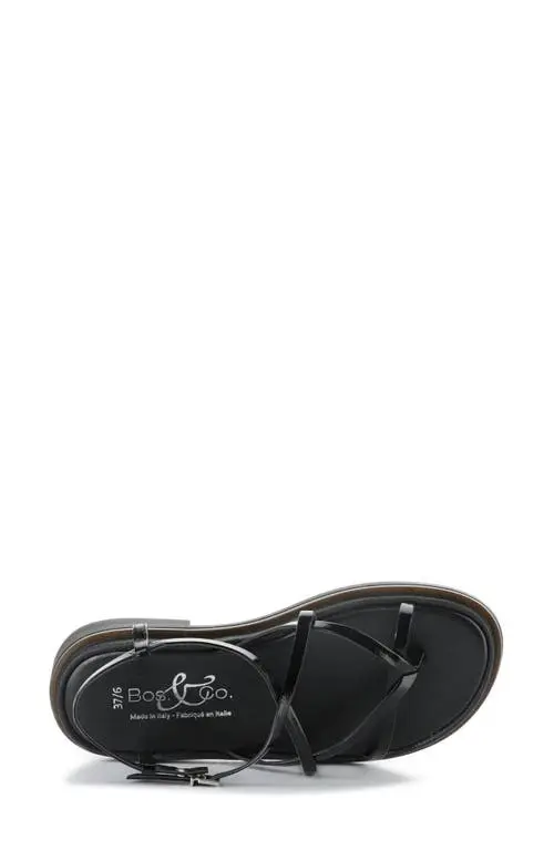 BOS. & CO. Cassia Platform Sandal - Black