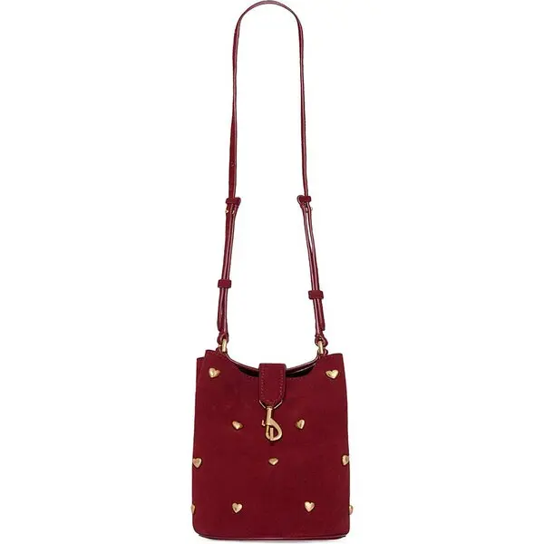 Rebecca Minkoff Small Leather Bucket Bag With Appliqués