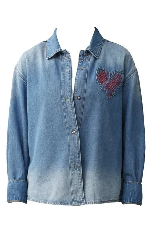 BAYEAS Rosalind Embroidered Denim Jacket