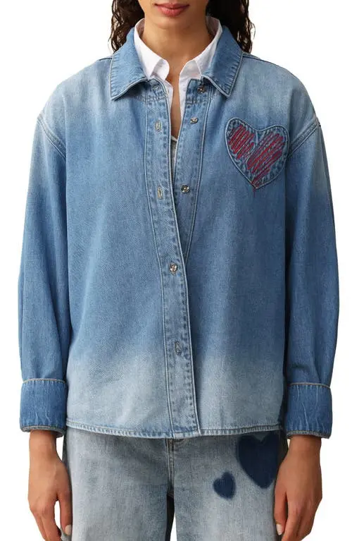 BAYEAS Rosalind Embroidered Denim Jacket