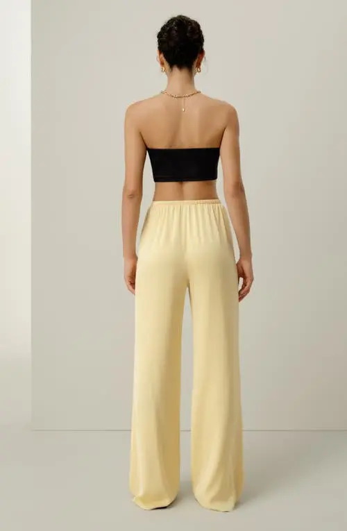 Lilysilk Stretch Silk Georgette Straight-leg Pant