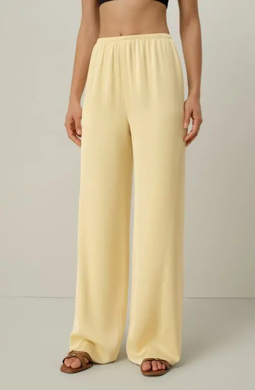 Lilysilk Stretch Silk Georgette Straight-leg Pant