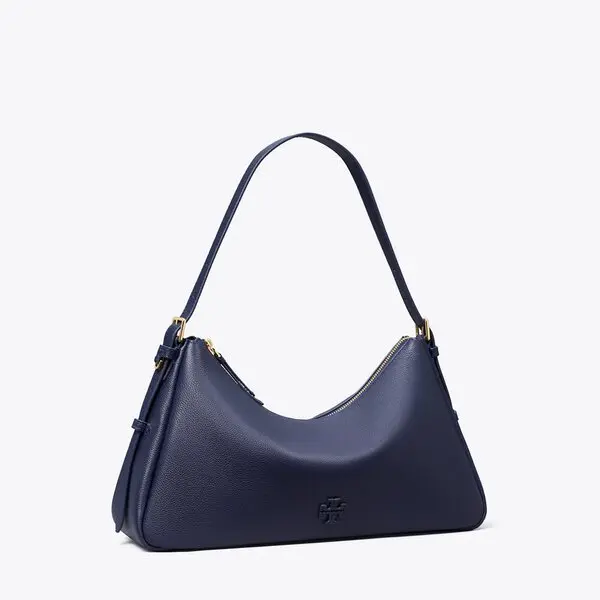 Tory Burch Leather Shoulder Bag - Tory Navy