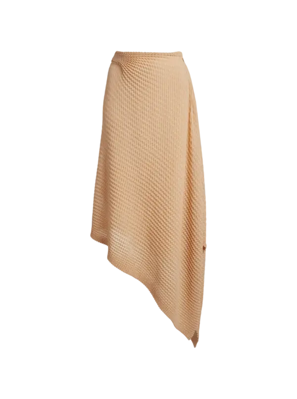 Victoria Beckham Draped Midi Skirt - Beige
