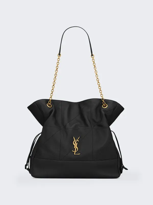 Saint Laurent Jamie Lambskin Shopping Bag - Black