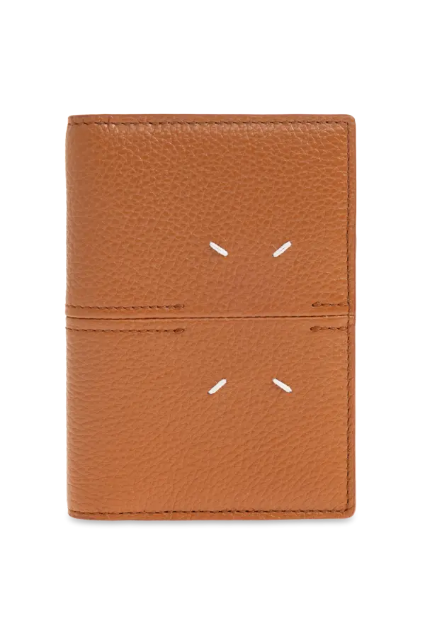 MAISON MARGIELA Leather Passport Holder - Brown