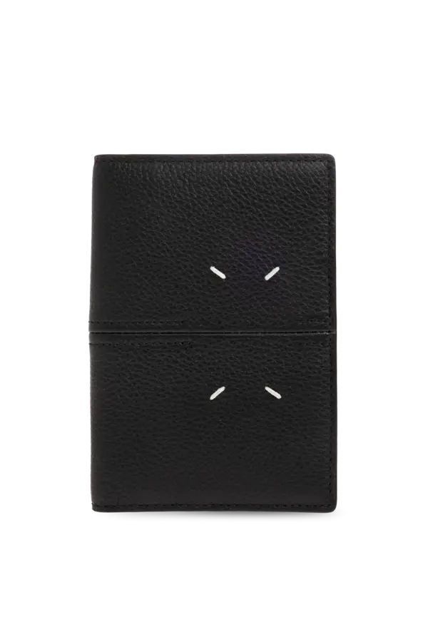 MAISON MARGIELA Leather Passport Holder - Black