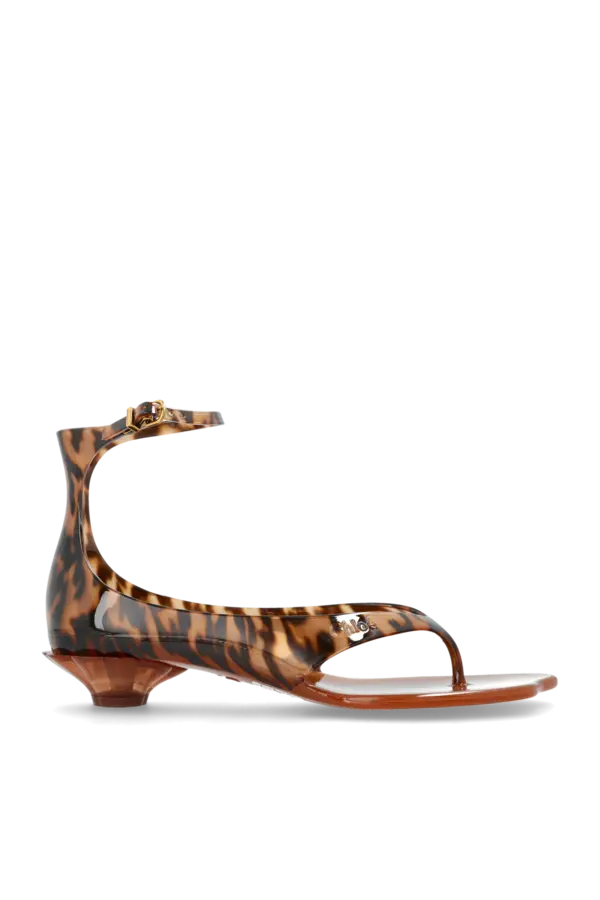 Chloé Heeled Jelly Sandals - Brown