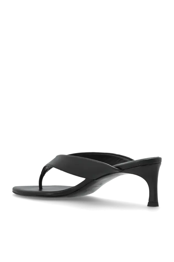 ROTATE BY BIRGER CHRISTENSEN Leather Heeled Mules - Black
