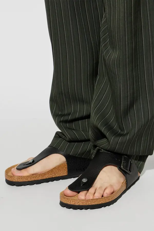 BIRKENSTOCK Ramses Wire Buckle Slides - Black