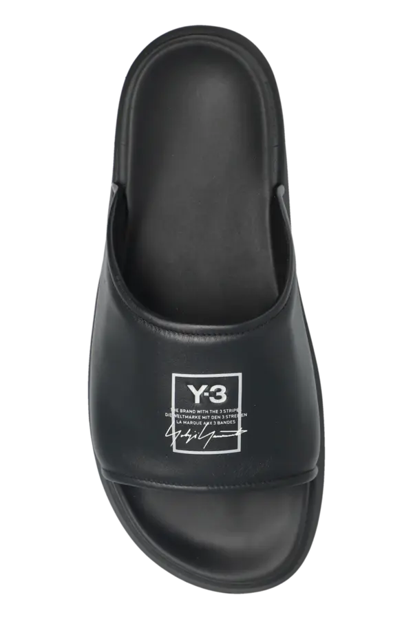 Y3 Logo Slides - Black