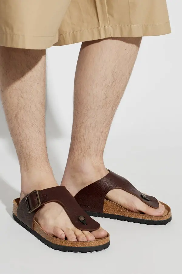BIRKENSTOCK Ramses Wire Buckle’ Slides - Brown