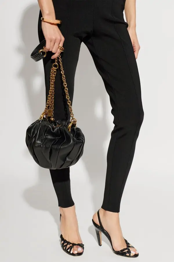 Chloé Plissé Shoulder Bag - Black