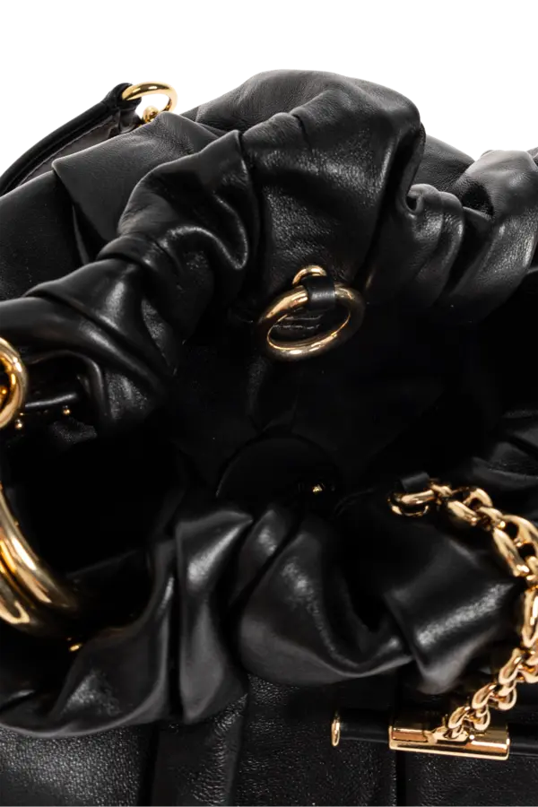 Chloé Plissé Shoulder Bag - Black