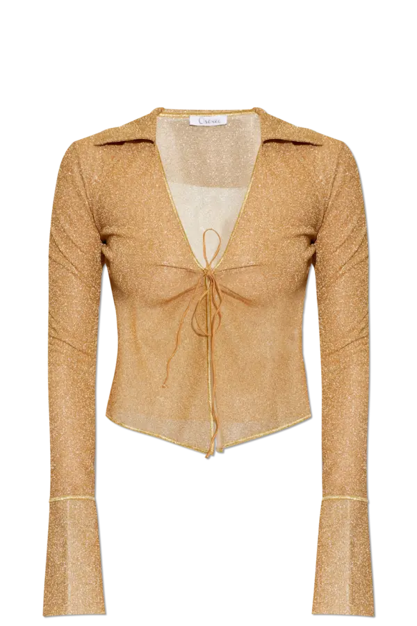 Oseree Lurex Thread Top