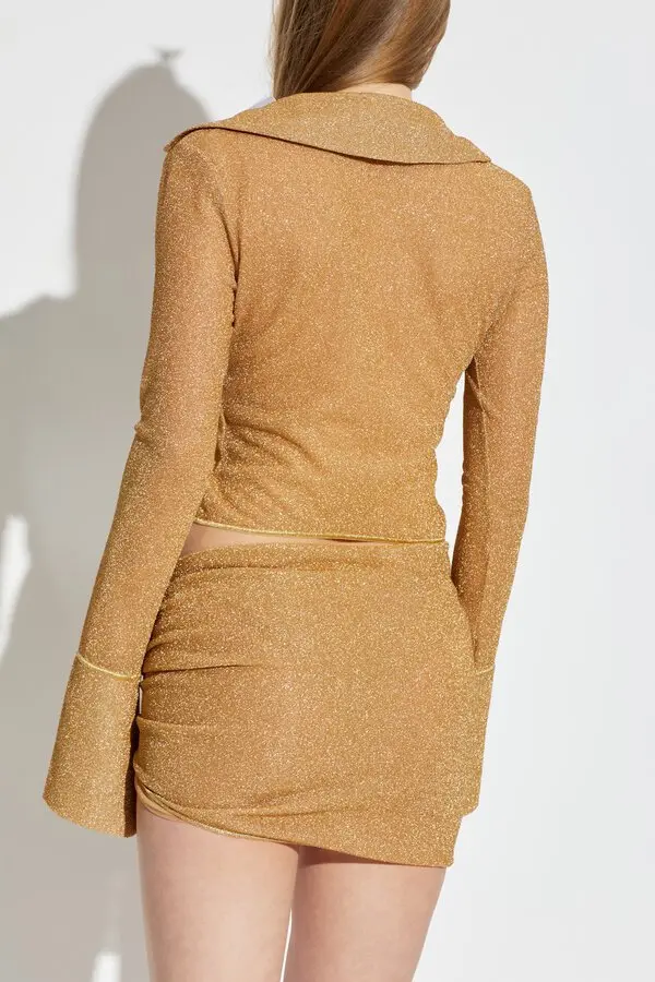 Oseree Lurex Thread Top