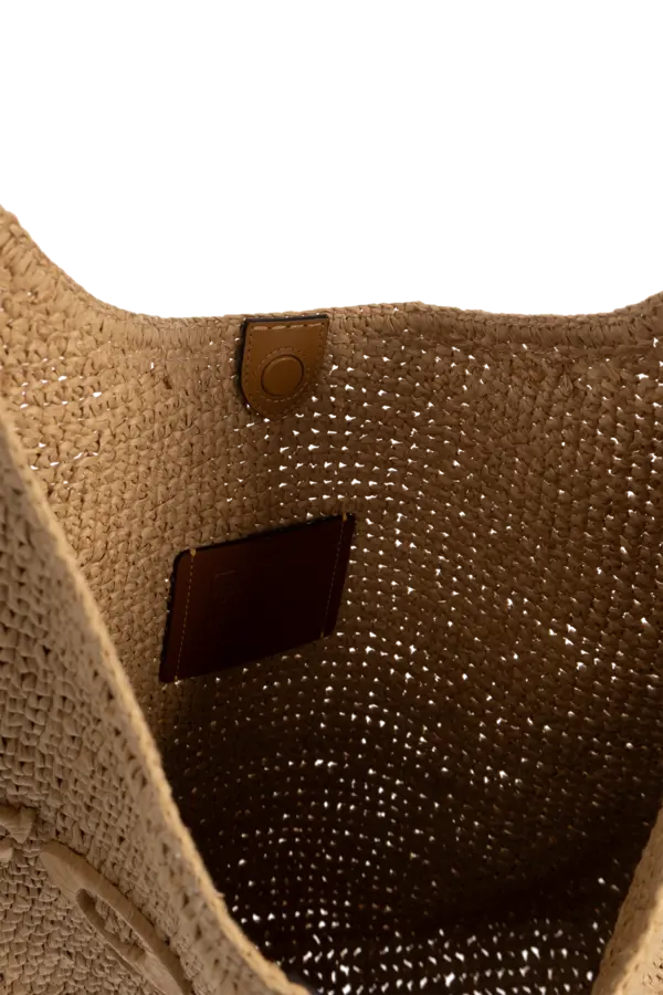 COACH Woven Shoulder Bag - Beige