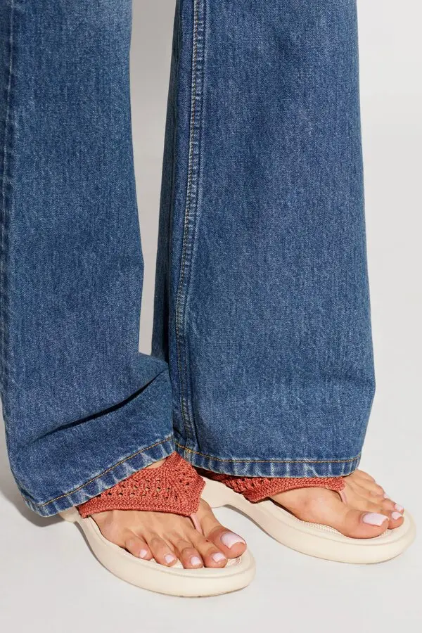 Chloé Poolette Flip-flops - Red
