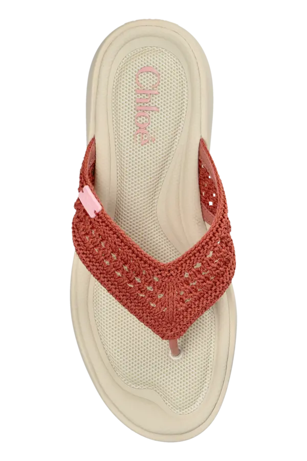 Chloé Poolette Flip-flops - Red