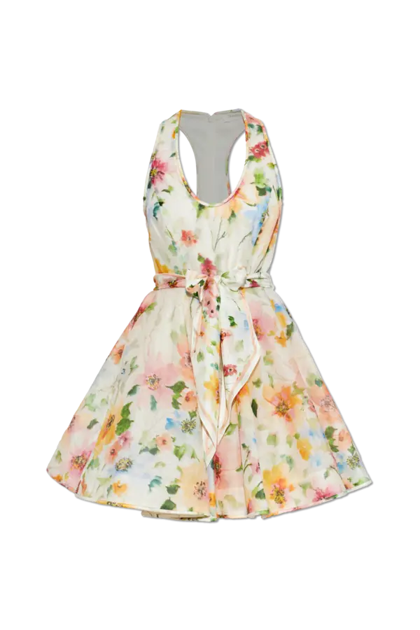 Zimmermann Floral-print Fit & Flare Mini Dress - Multicolour