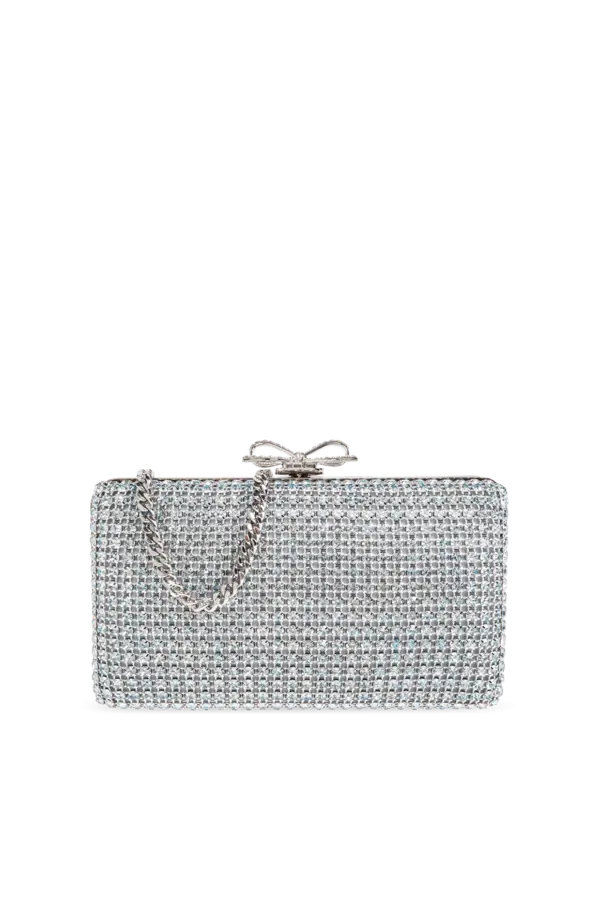 SELF-PORTRAIT Crystal Clutch - Light Blue