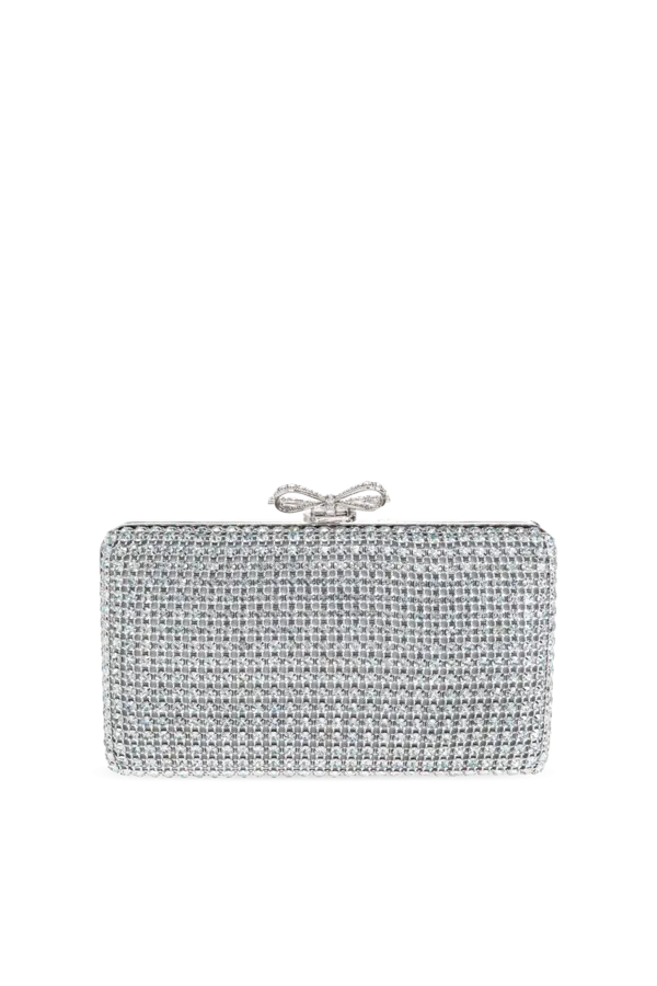 SELF-PORTRAIT Crystal Clutch - Light Blue