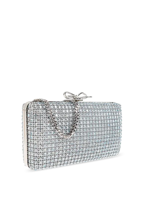 SELF-PORTRAIT Crystal Clutch - Light Blue