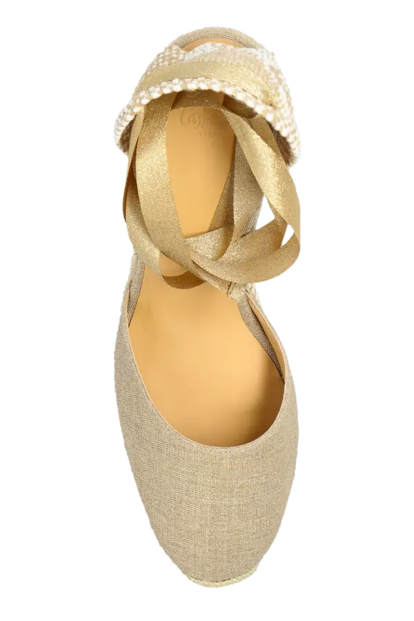 CastaÑer Carina Espadrille Wedges - Beige
