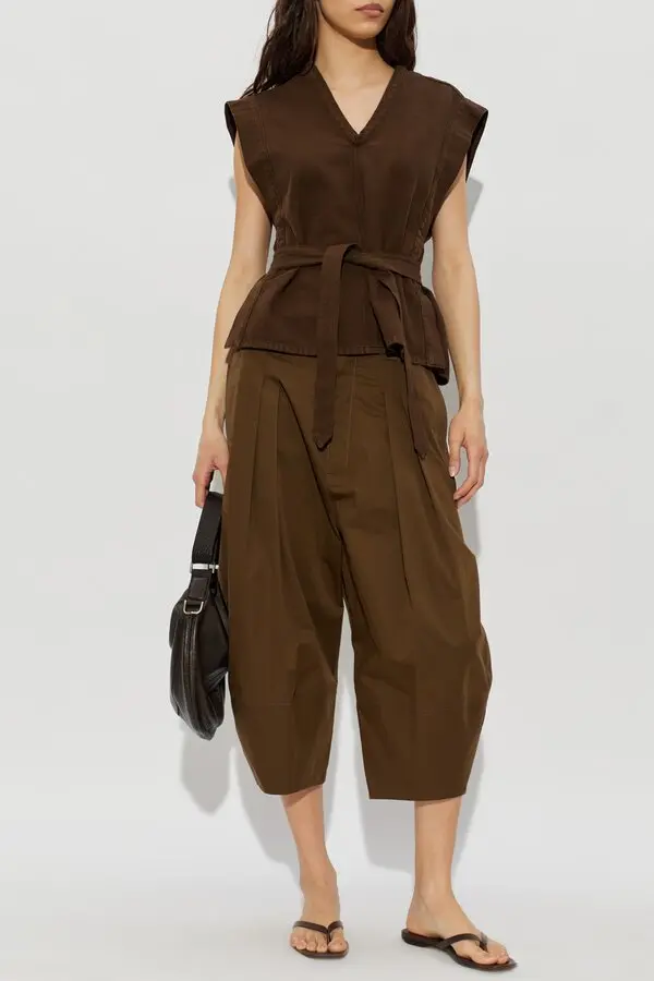 LEMAIRE Denim Top - Brown