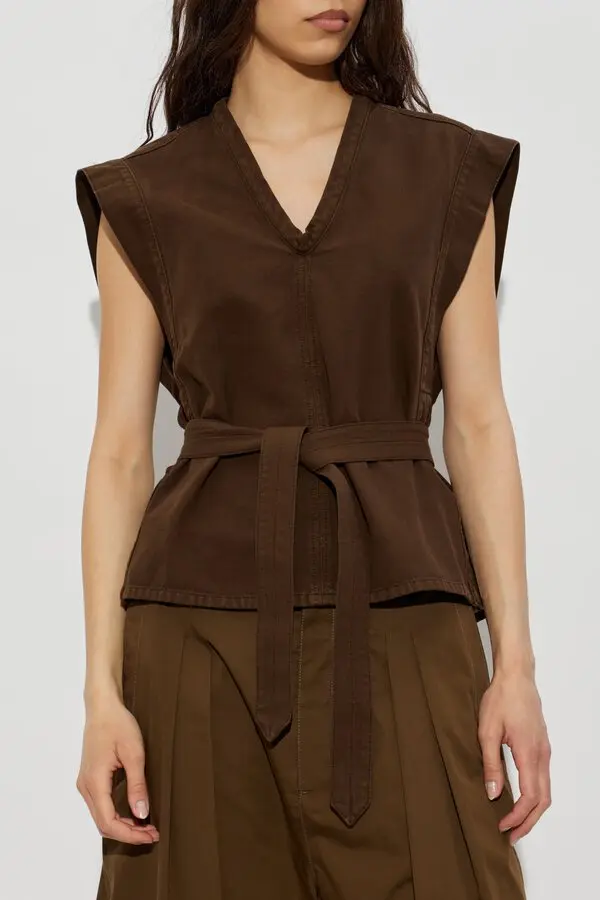 LEMAIRE Denim Top - Brown